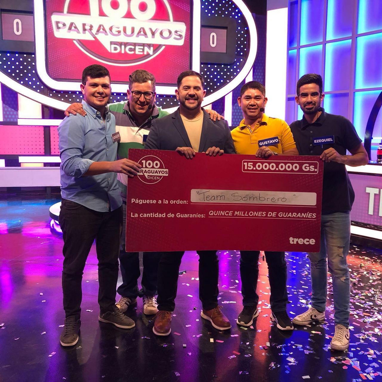 ¡El “Team Sombrero” se alzó anoche con los G. 15 millones! - trece