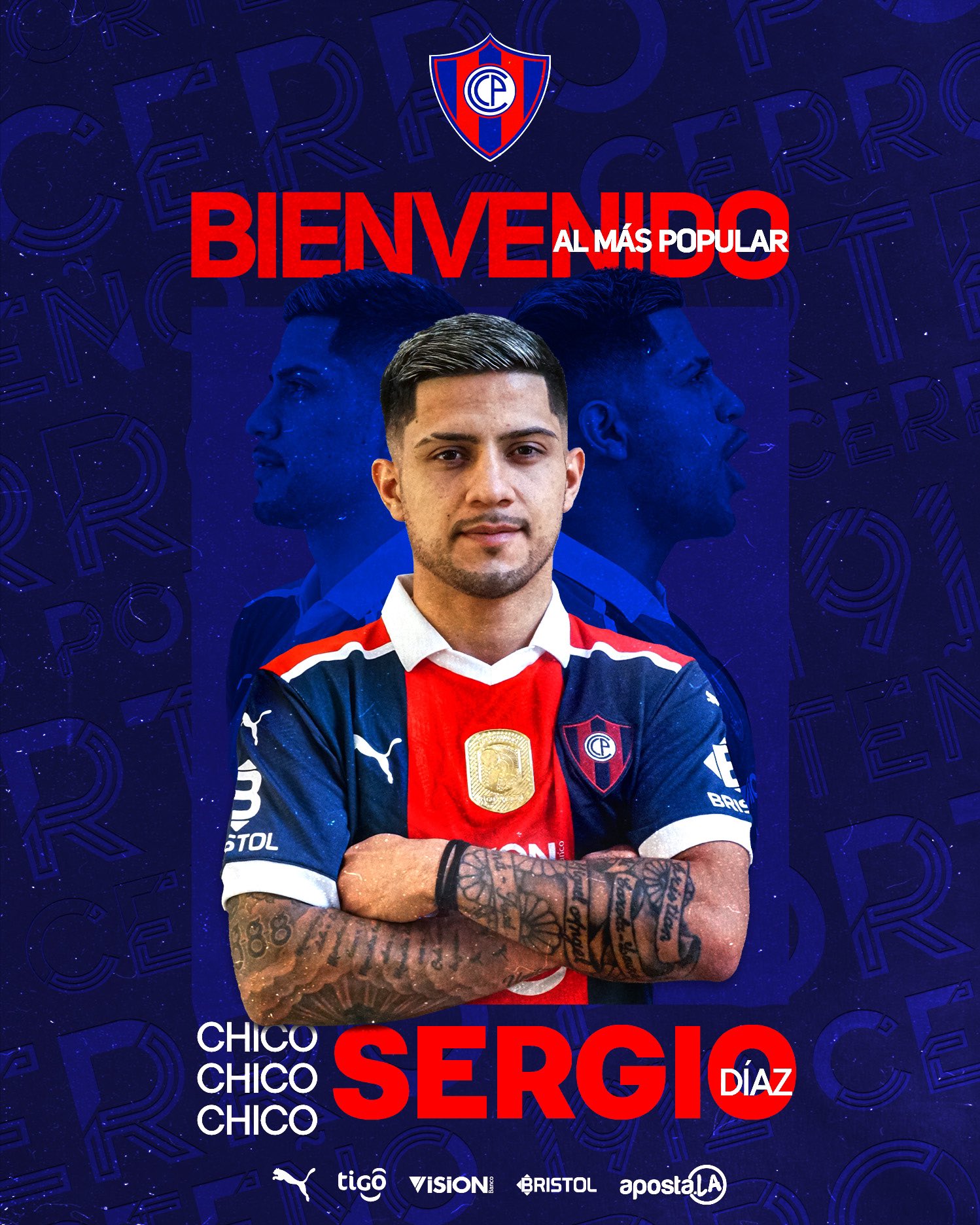 Sergio Díaz retorna a Cerro Porteño - trece