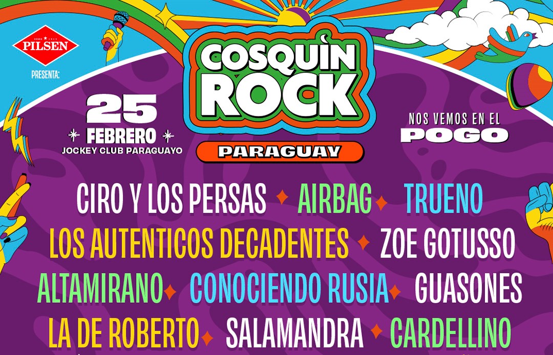 ¡Cosquín Rock anuncia grilla completa!: Airbag y Trueno encabezan nueva ...